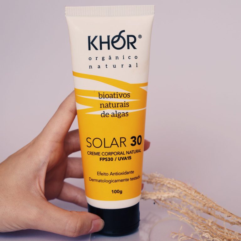 Creme Protetor Solar Natural FPS30 KHOR – 100g - Khor Cosmetics